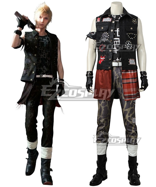 Final Fantasy XV Prompto Argentum Cosplay Costume -Premium Edition