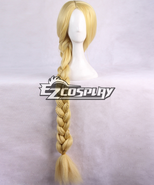 Disney Tangled Princess Rapunzel Long Golden Yellow Cosplay Wig